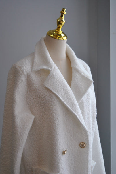 WHITE SPRING COAT – Le Obsession Boutique