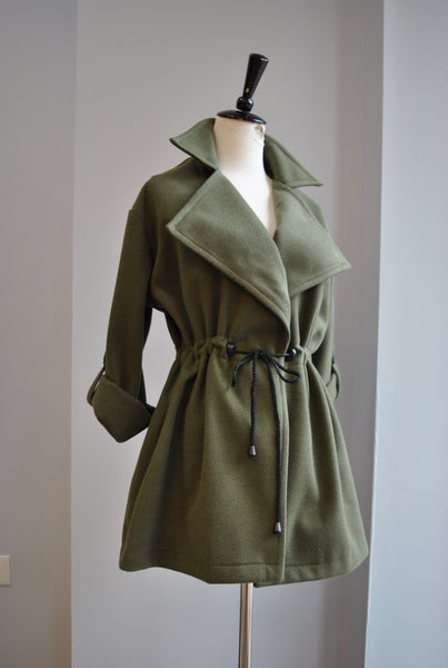 OLIVE GREEN FALL JACKET – Le Obsession Boutique