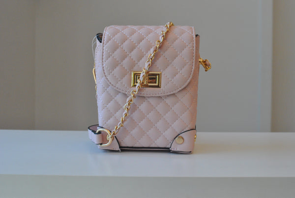 BLUSH PINK CROSSBODY HANDBAG – Le Obsession Boutique